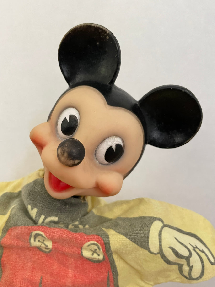 Antique 1950s Mickey Mouse Yellow Hand Puppet – Vintage Antiques Warehouse